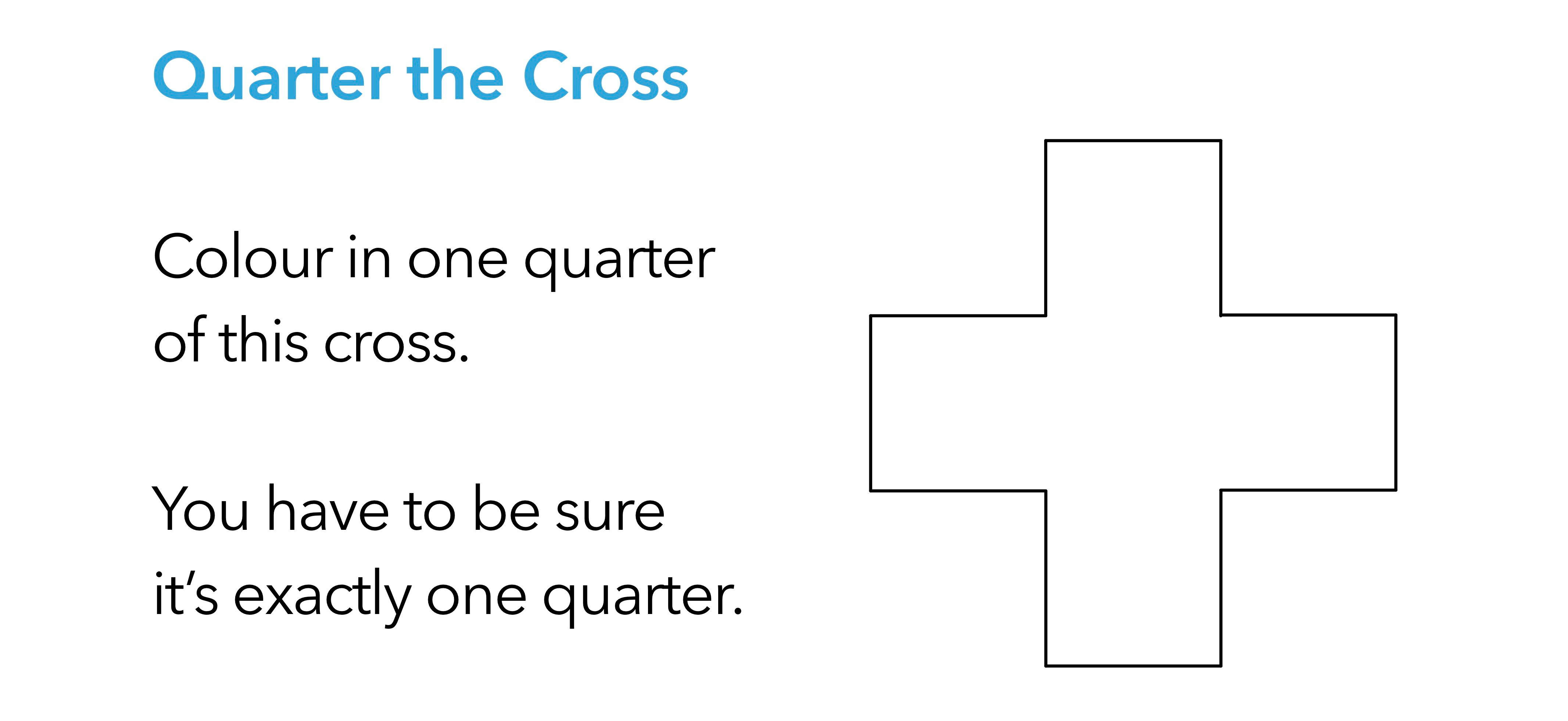 #QuarterTheCross Card Sort – Wonder in Mathematics